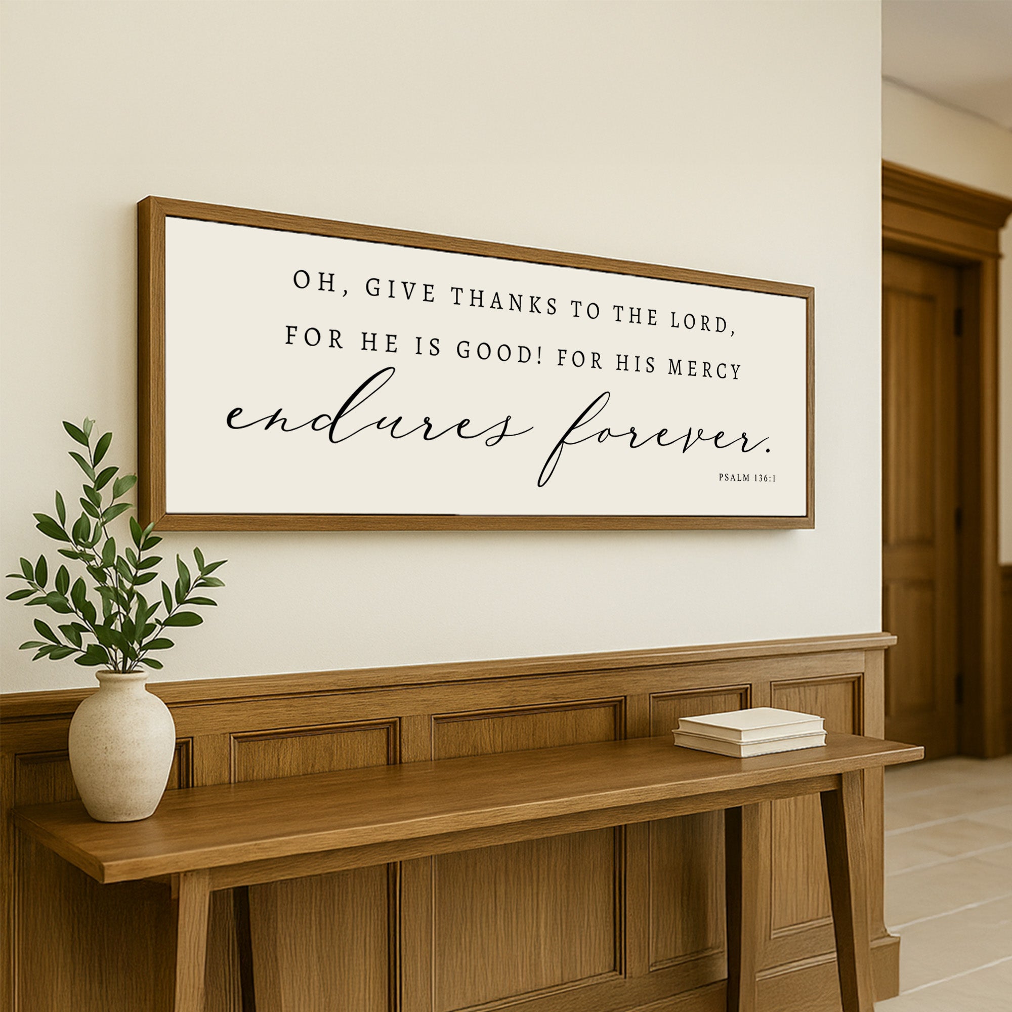His Mercy Endures Forever | Christian Wall Art – Forever Written