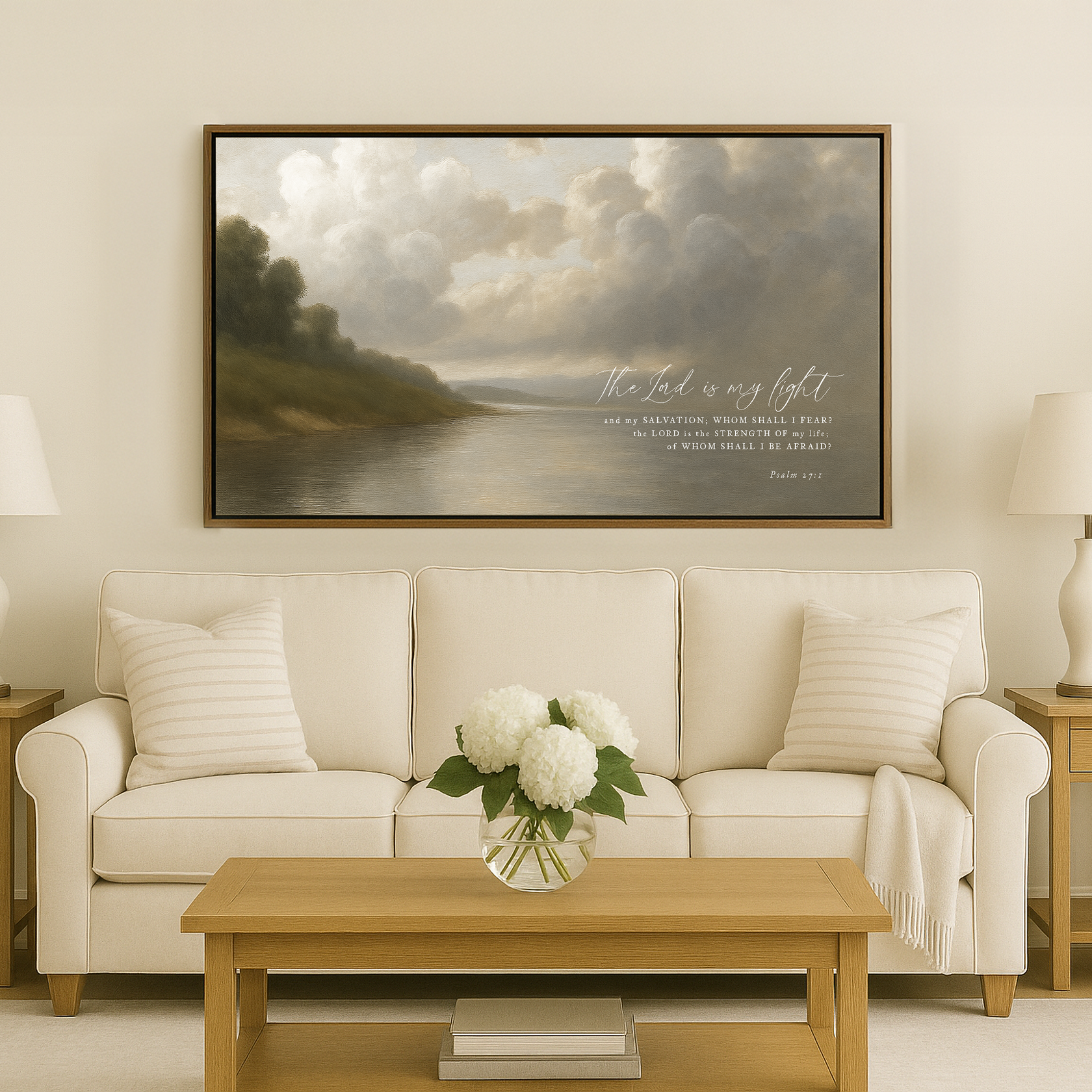 The Lord Is My Light – Psalm 27:1 | Christian Landscape Wall Art ...