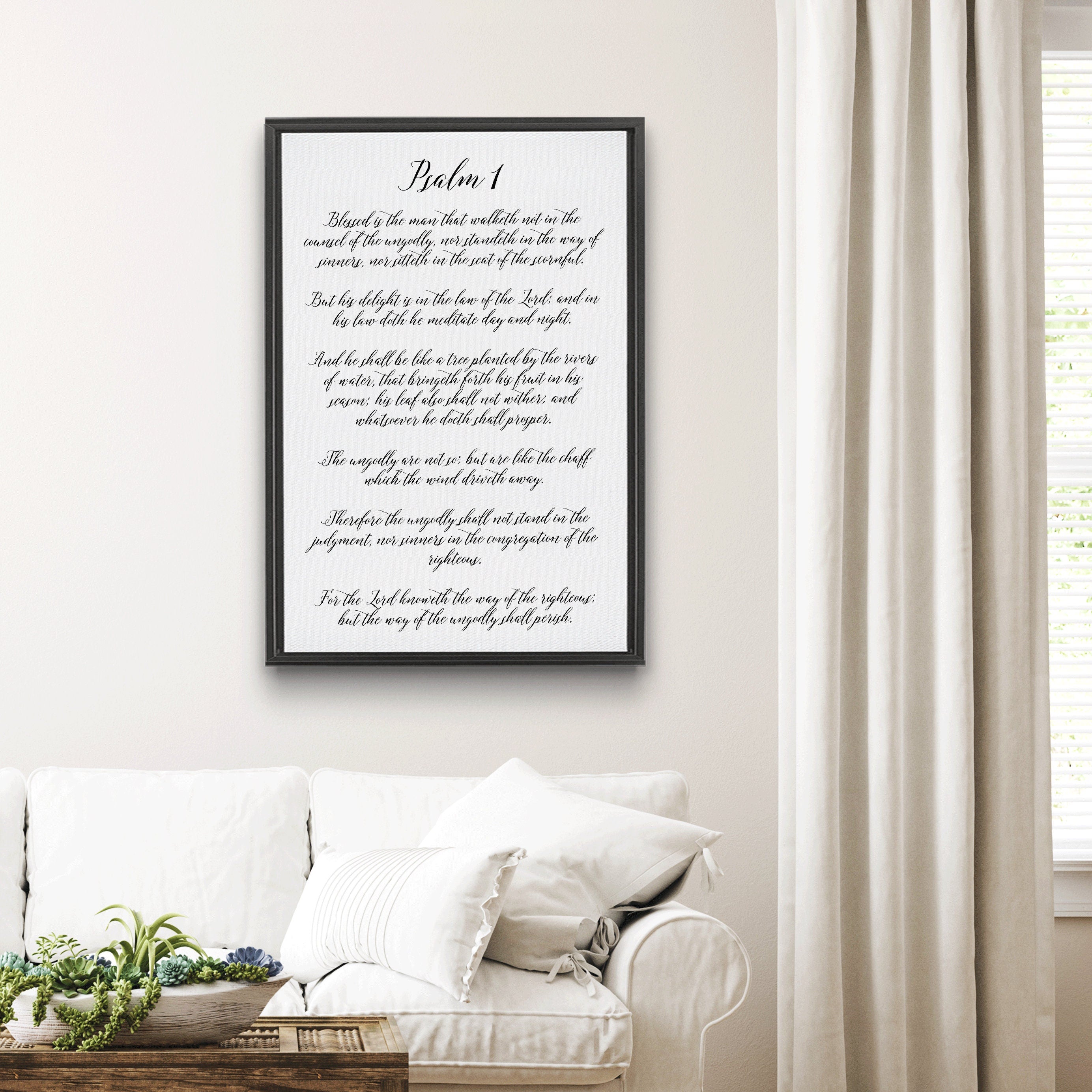 Psalm 1 Scripture Wall Art – Forever Written